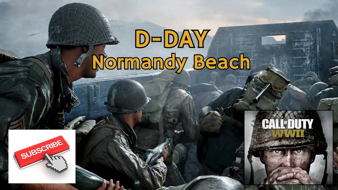 Call of Duty WWII First Mission Normandy Landing D-Day - YouTube