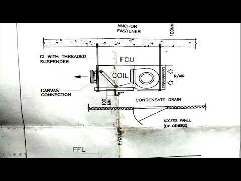 Installation details of FCU with Chilled water Pipe connection | HVAC World | HVAC System - YouTube