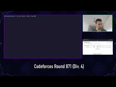 Codeforces Round 871 Screencast - YouTube