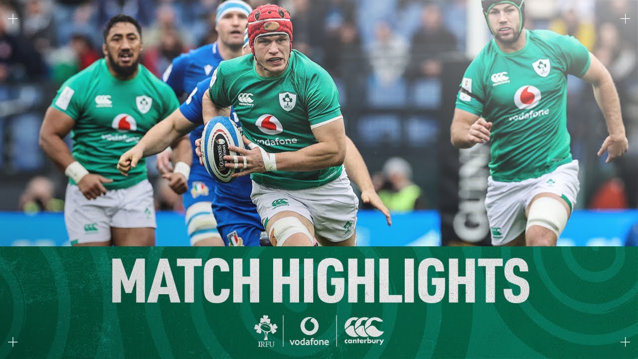 Match Highlights: Ireland Earn Bonus Point Win In Rome - YouTube
