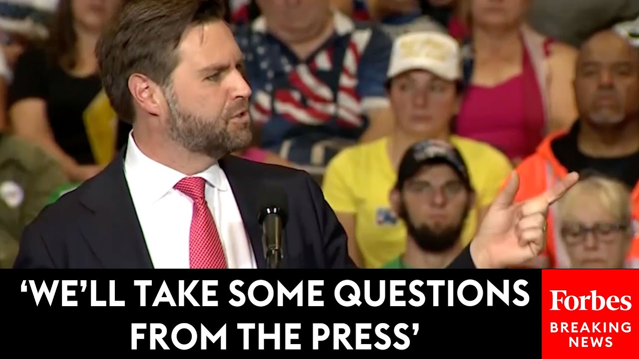 JUST IN: JD Vance Takes Questions From Reporters, Rallies Supporters In ...