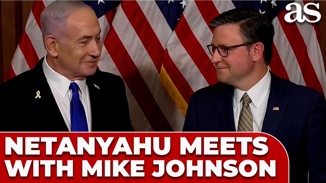 NETANYAHU MEETS with MIKE JOHNSON at the CAPITOL amid IRAN TENSIONS ...