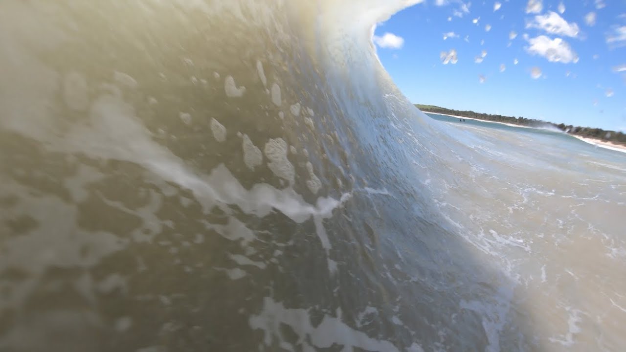 Small Hollow Beach Break (POV SURF) - YouTube