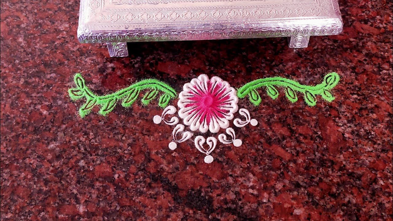 Rangoli for Pooja 15/simple rangoli (2020) - YouTube