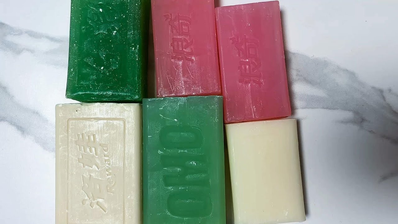 ASMR cutting dry soap/oddly carving soap/satisfying relaxing crunchy ...