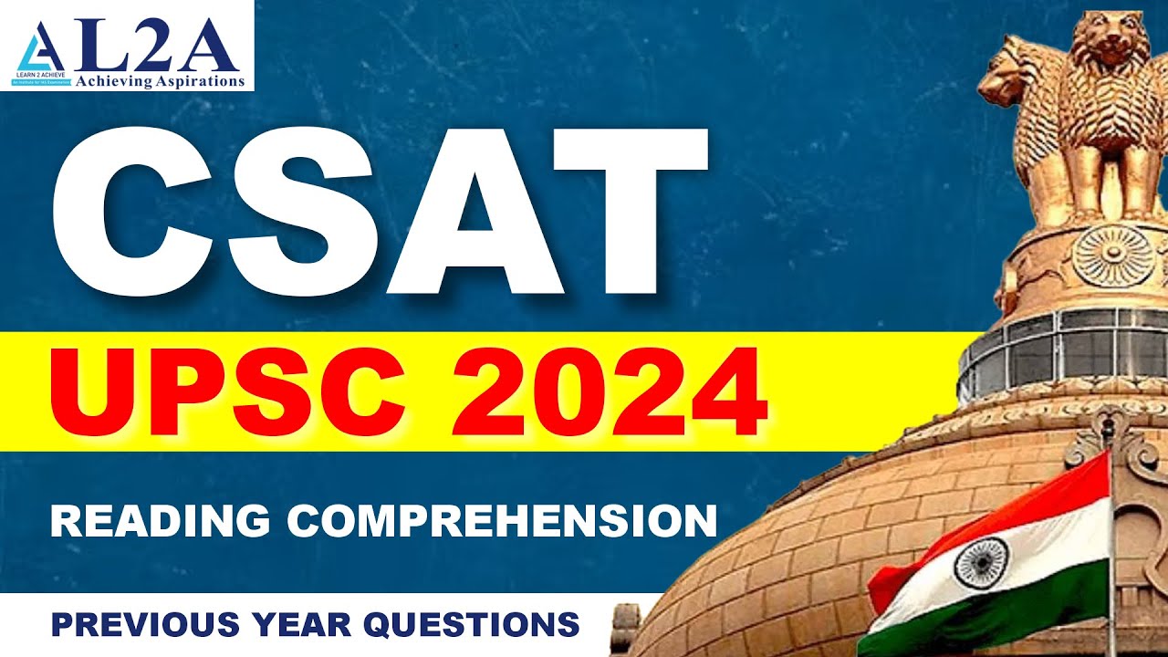 CSAT 2022 PYQ Reading Comprehension | UPSC Prelims 2024| 2025 | CSAT ...