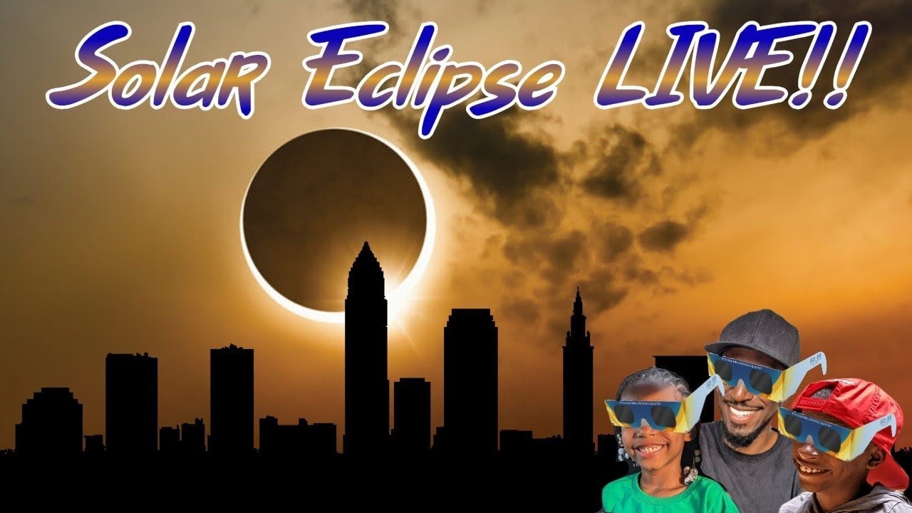 Total Solar Eclipse Live Stream from Downtown Cleveland!! - YouTube