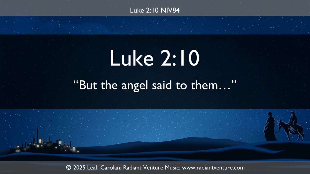 But the Angel Said to Them (Luke 2:10 NIV84) - Memorize Scripture ...