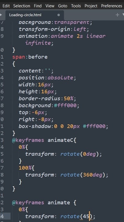 Loading Circle Html Css Codingbipro Youtube