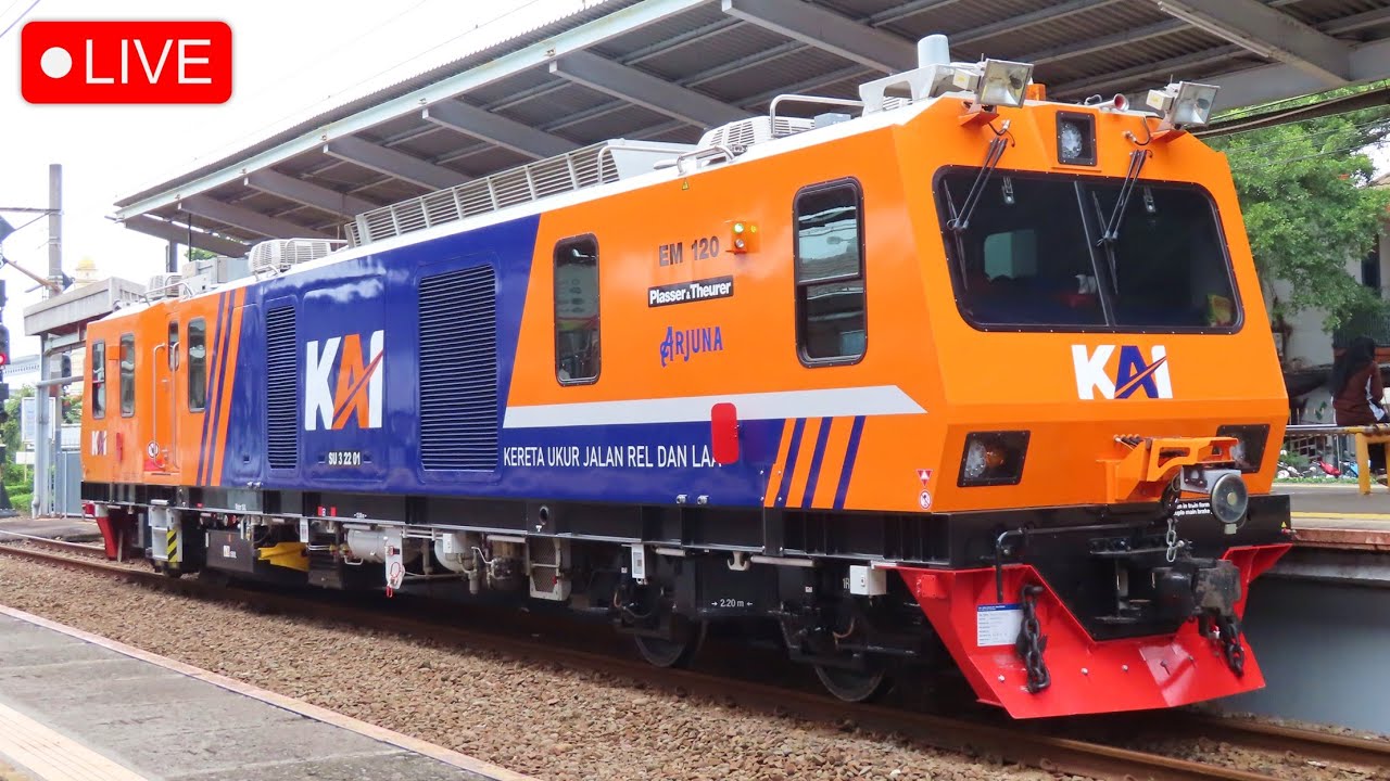 🔴 KLB KERETA ARJUNA MAIN KE DEPOK LAGI !! Nonton Kereta KRL Commuter ...