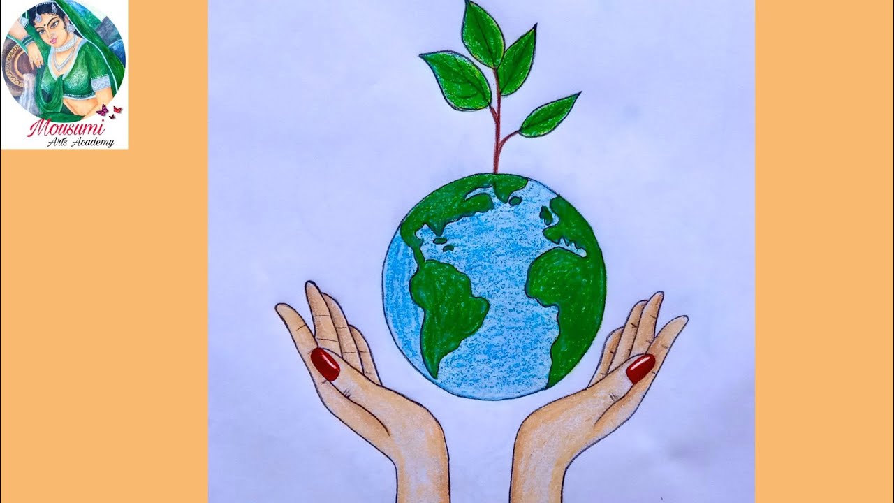 How to draw World Environment Day //5th June drawing //Environment day ...