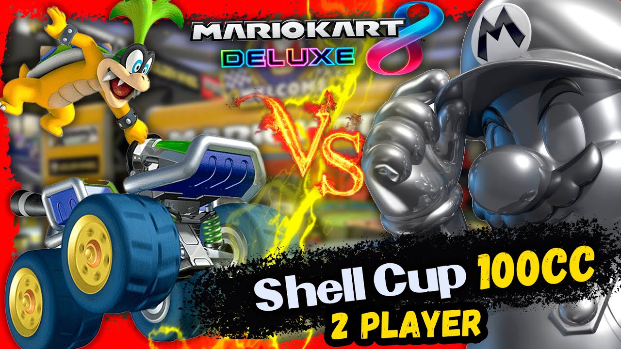 Mario Kart 8 Deluxe Multiplayer – 2 Players | Shell Cup 100cc (Metal ...