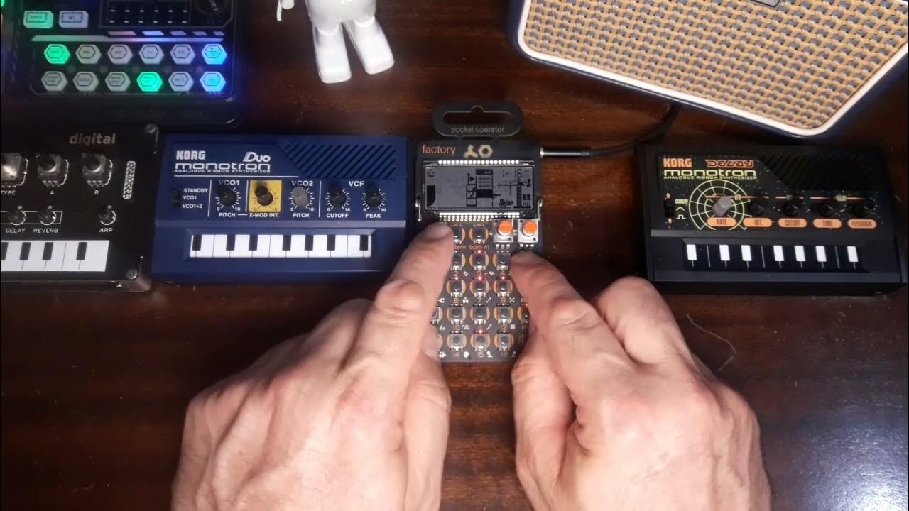 Sequence improvisation on Teenage Po 16 synthesizer - YouTube