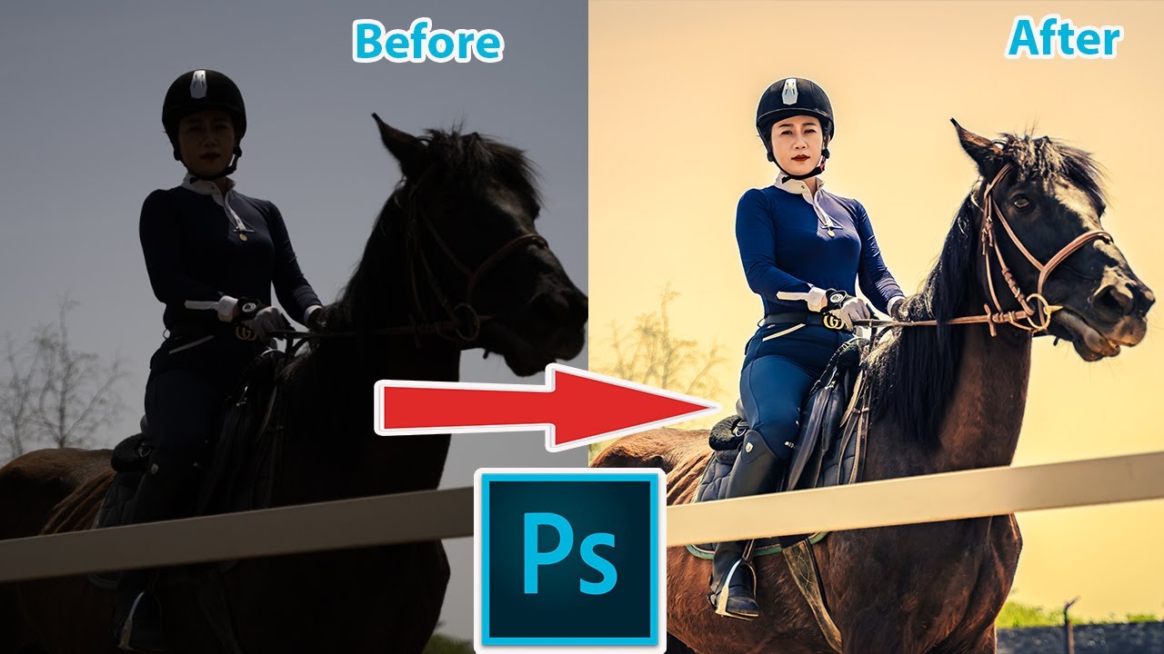 The Professional Golden Shine Effect in Photoshop | N5studio - YouTube