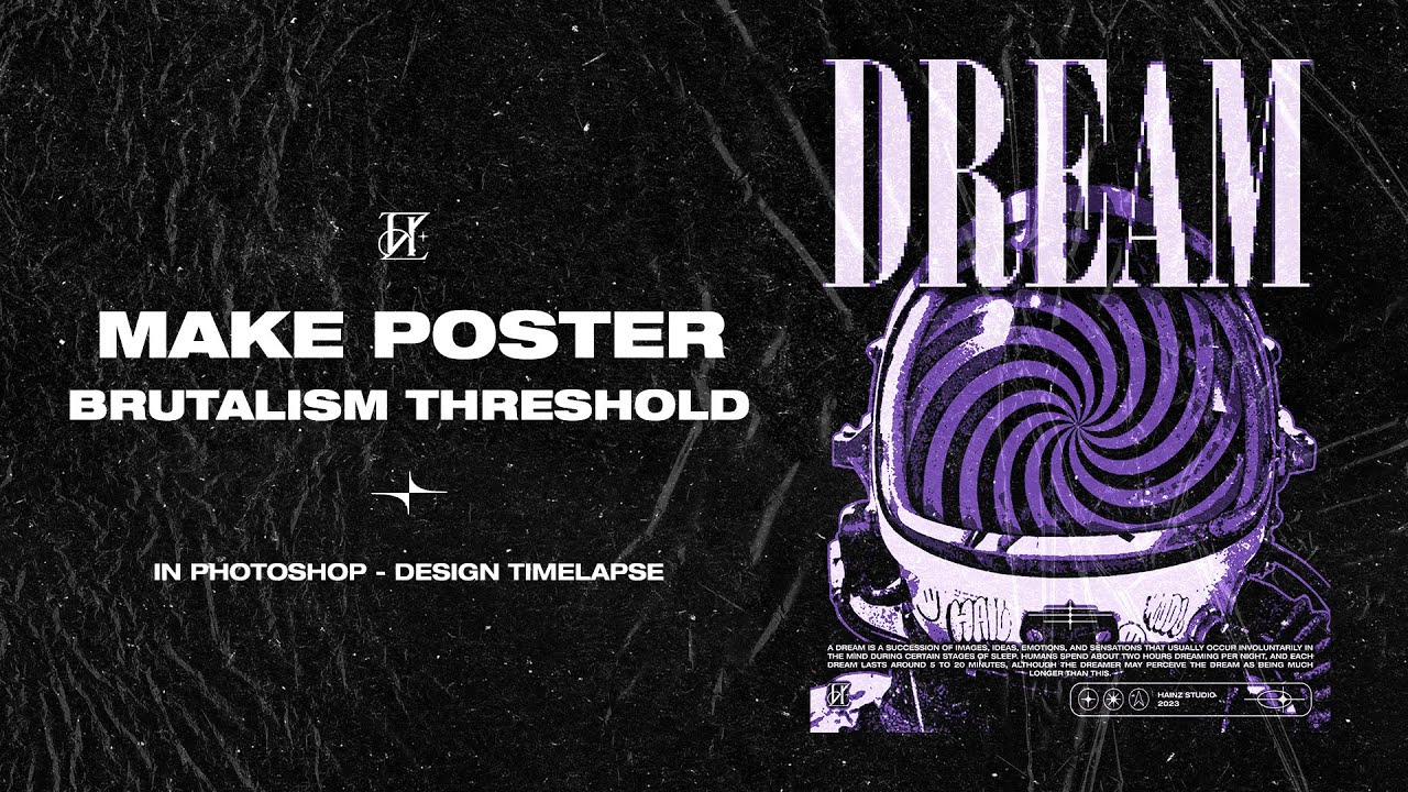 How I Make Brutalism Threshold with Pixel Effect Trend 2023 Poster ...