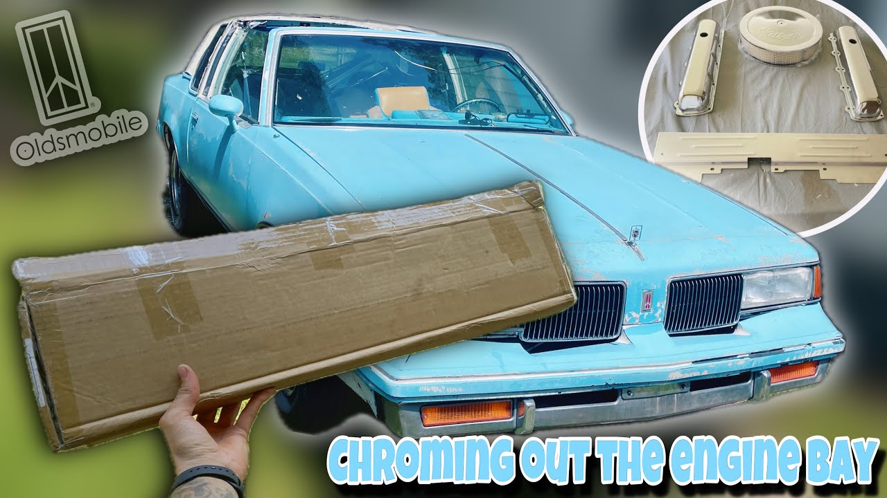 ADDING MORE CHROME TO MY CUTLASS ENGINE BAY WITH THIS RADIATOR SUPPORT ...