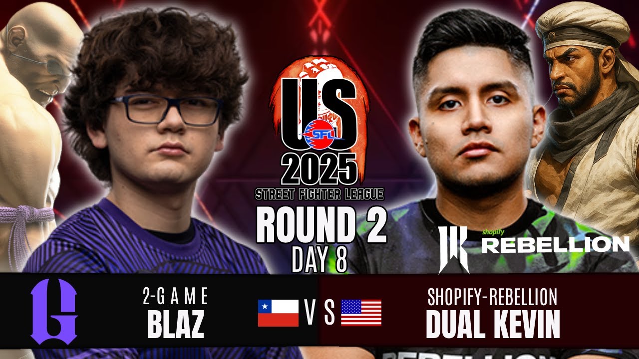 SF6 Dual Kevin (Rashid) vs. Blaz (Sagat) Street Fighter League US 2025 ...