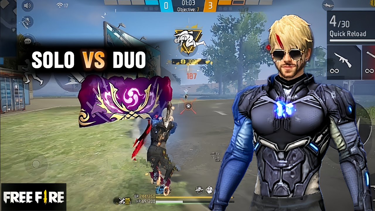 Solo Vs Duo Custom Match 😈 | Garena Free Fire Gameplay #freefire #vs ...