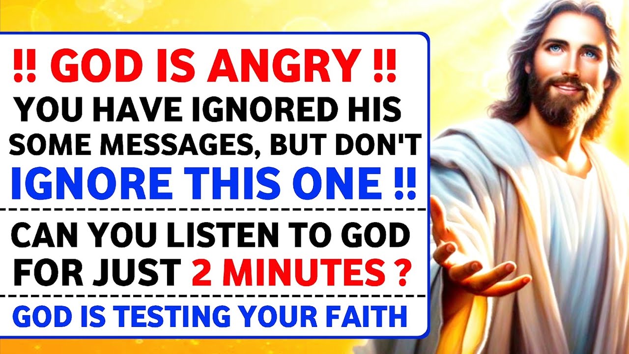 🔴CAN YOU LISTEN TO GOD FOR JUST 2 MINUTES ? GOD IS TESTING YOUR FAITH ...