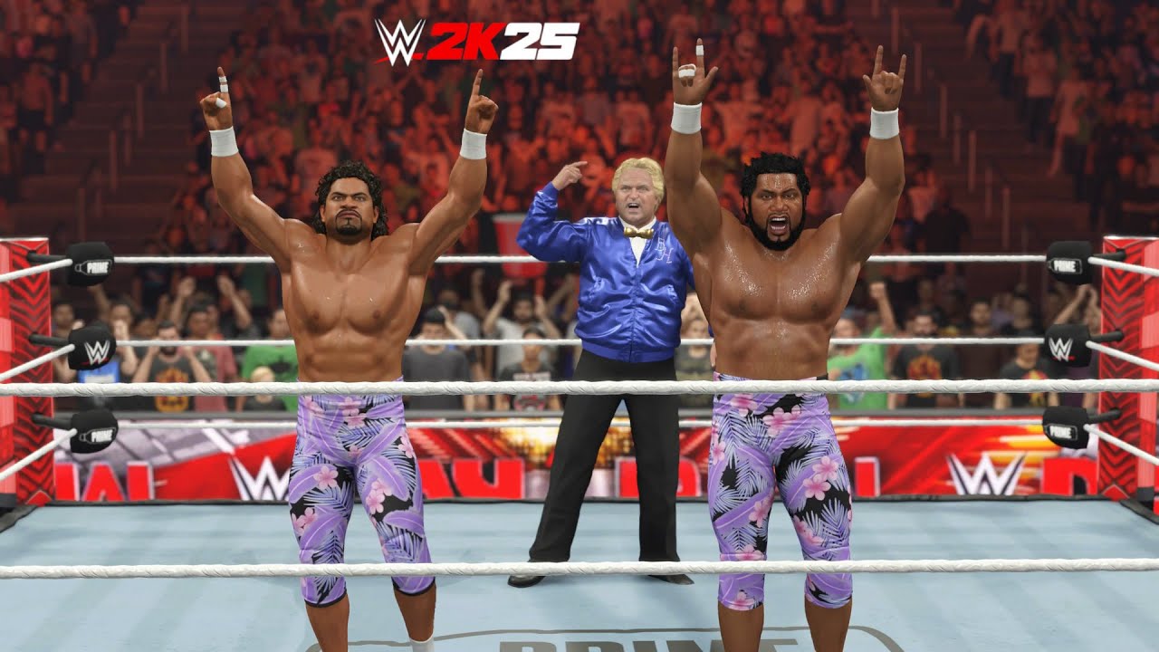 WWE 2K25 - The Islanders Vs Street Profits - The Bloodline Showcase ...