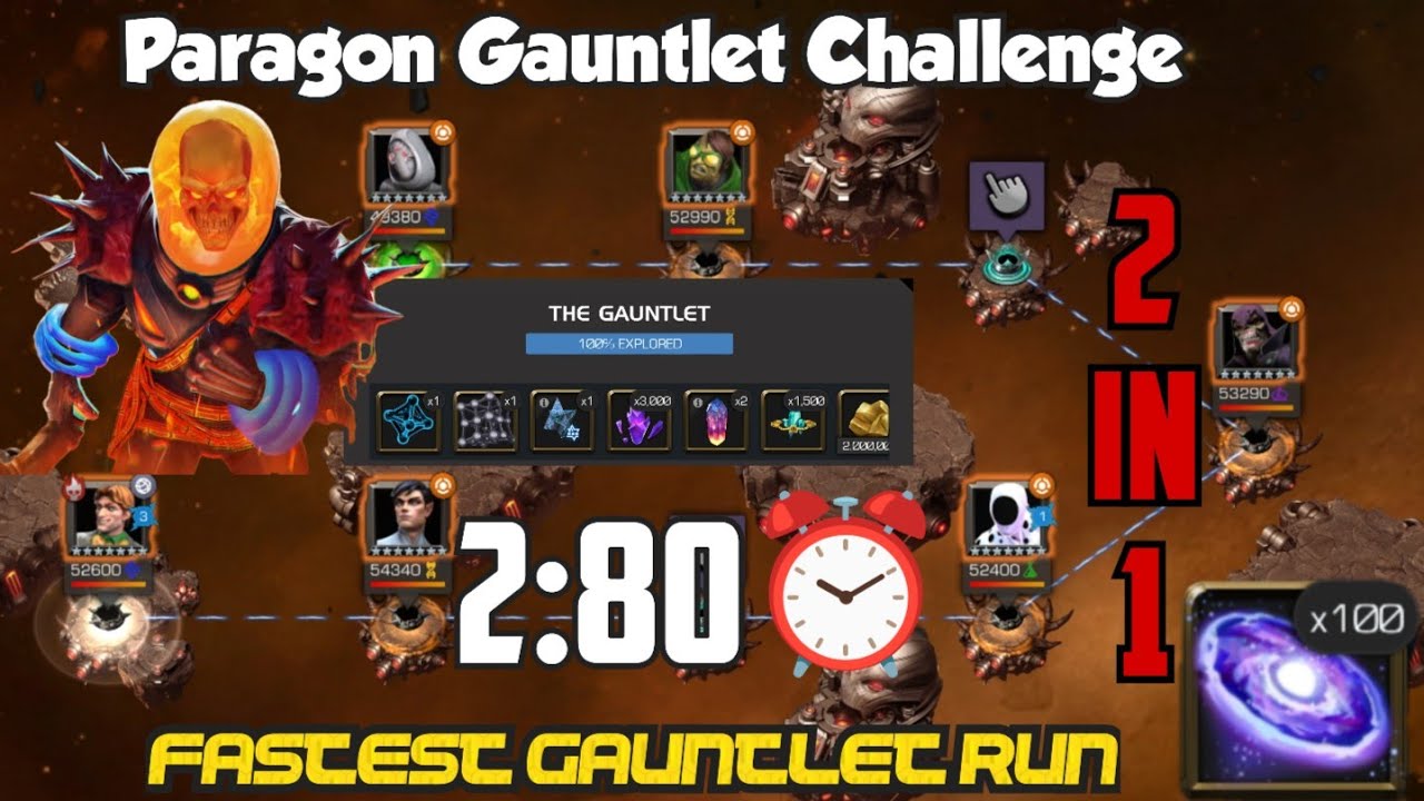 2:80 ⏰️ Fastest Gauntlet Run 2 in 1 | Paragauntlet Challenge | No ...