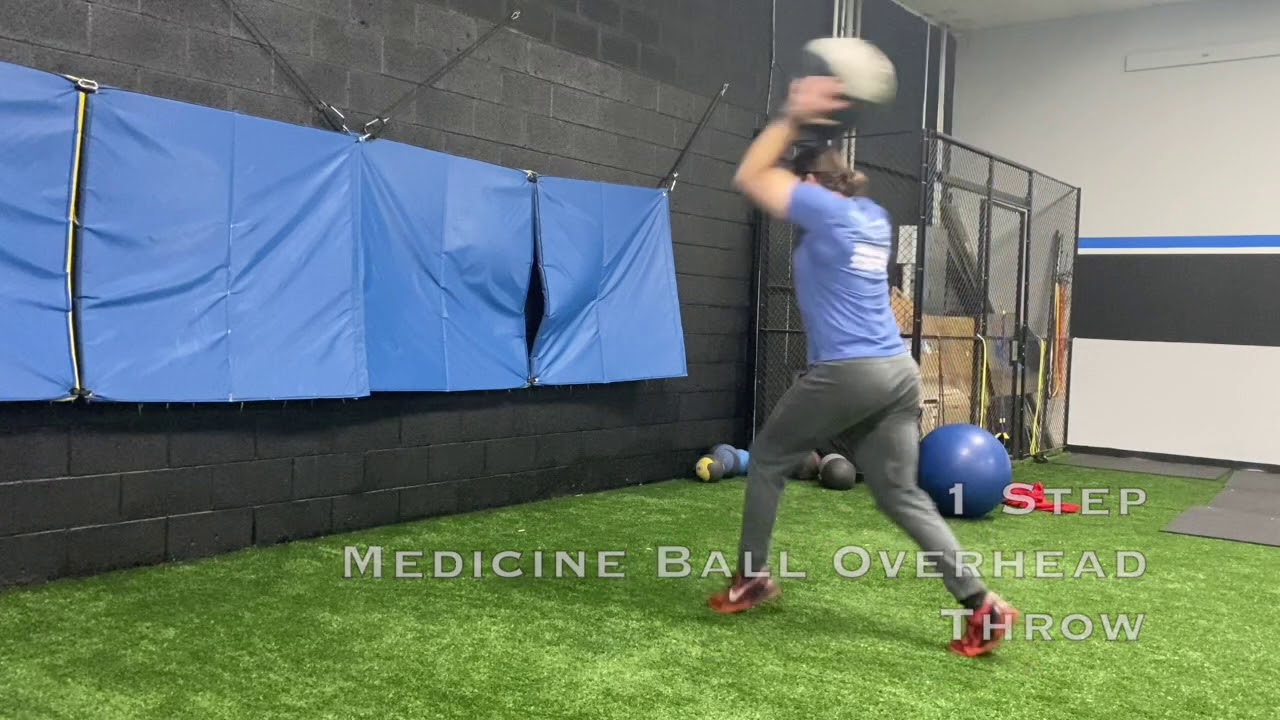1 Step Medicine Ball Overhead Throw - YouTube