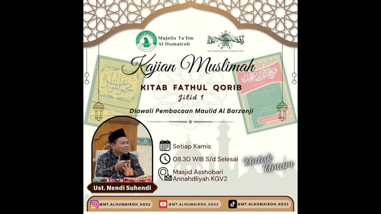 Maulid Al Barzanji & Fiqih bersama Ustadz Nendi - Majelis Ta’lim Al ...