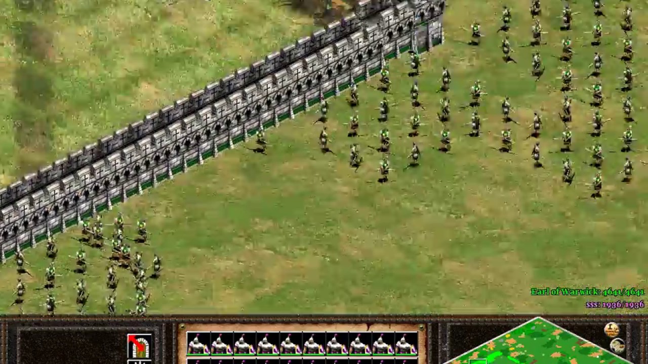AGE OF EMPIRES 2 AoE2 60 ELITE HUSKARL VS 160 ELITE LONGBOWMAN(GOTH VS ...