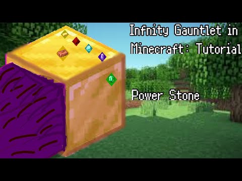 Infinity Gauntlet In Minecraft Tutorial: Power Stone (BEDROCK ONLY ...