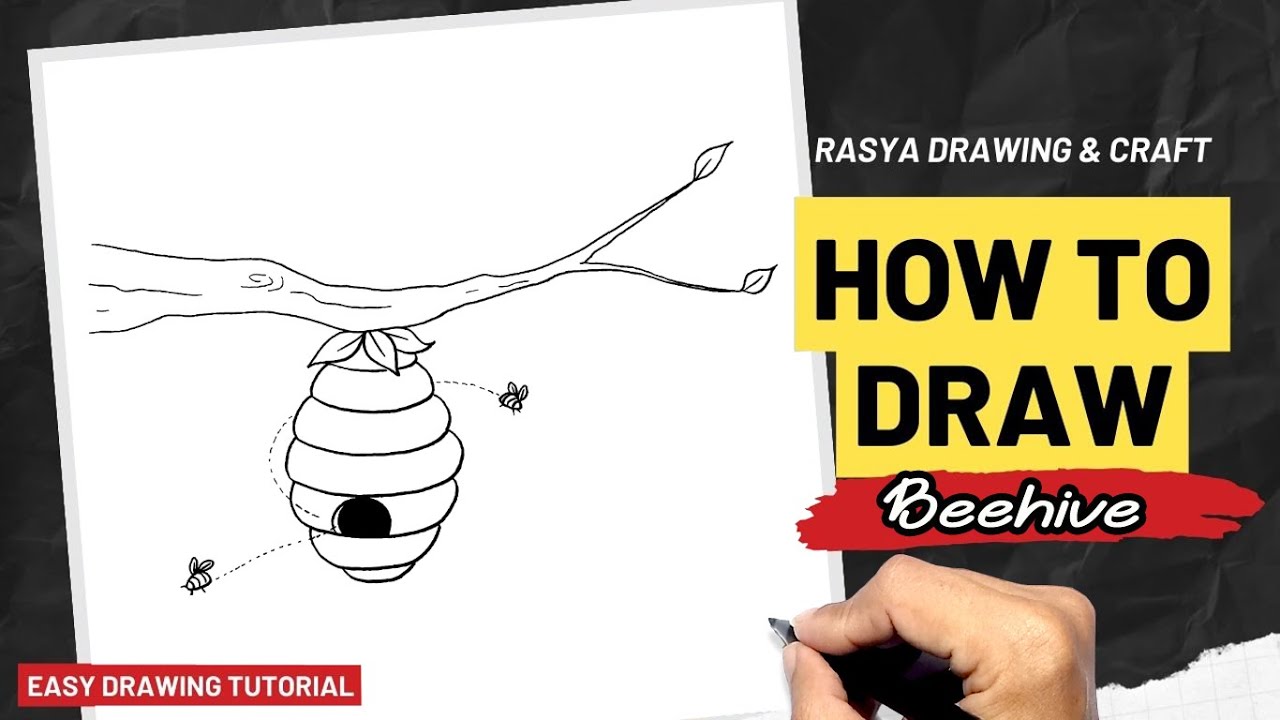 How To Draw Beehive YouTube How To Draw Beehive YouTube