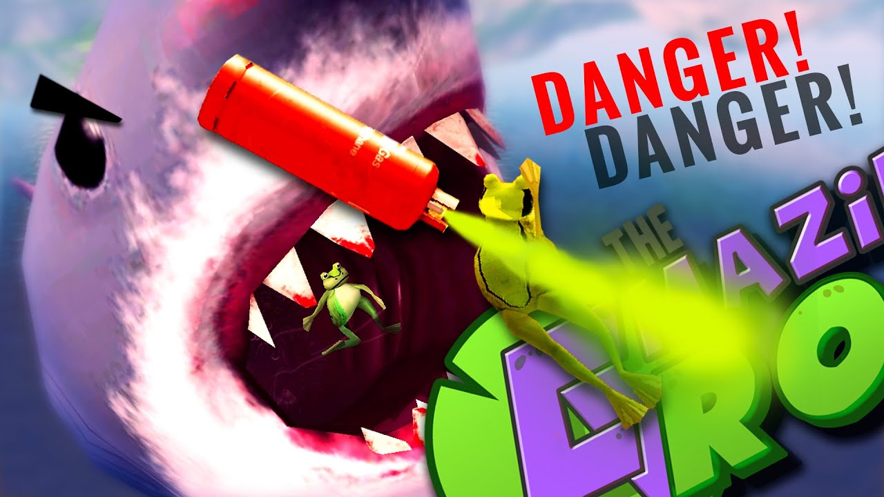 FART-POWERED JET PACKS AND NEW DANGEROUS SHARKS! - The Amazing Frog #3 ...