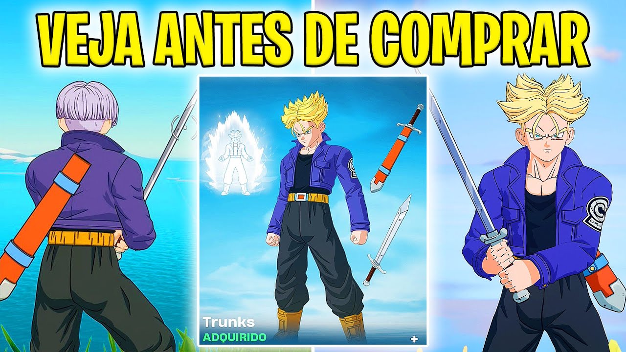 VEJA ANTES DE COMPRAR SKIN TRUNKS (PACOTE TRUNKS) - Dragon Ball ...
