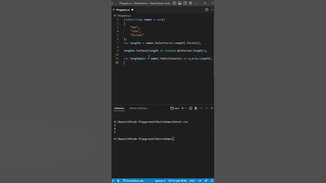 Easy Trick To Get Dictionary From A List With Linq Csharp Programming Coding Youtube