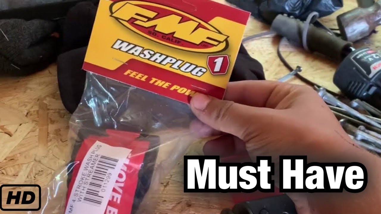 Why you should use an FMF wash plug!!! - YouTube