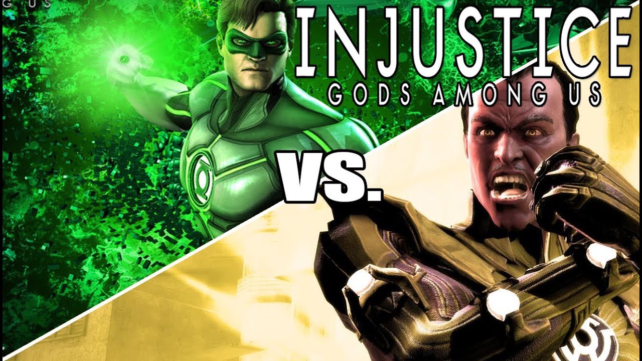Injustice: Gods Among Us - Green Lantern Vs. Sinestro - YouTube