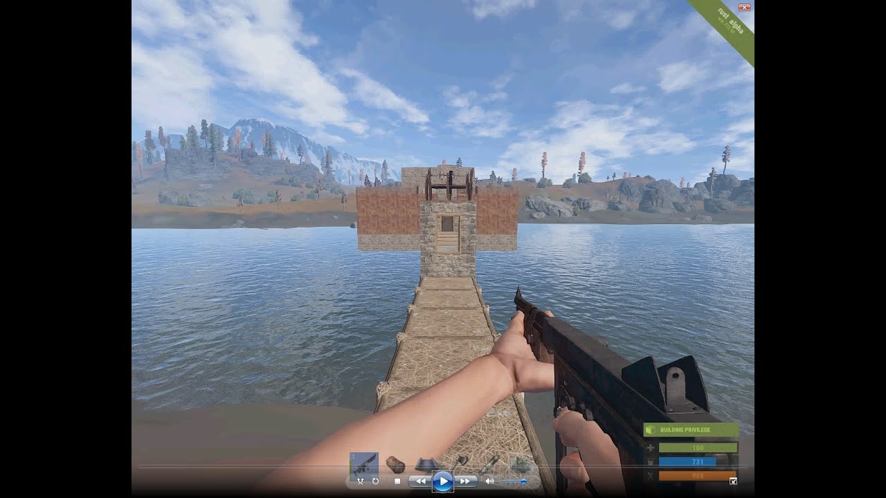 Rust Build 1 - The Bridge / Tunnel Trap - YouTube