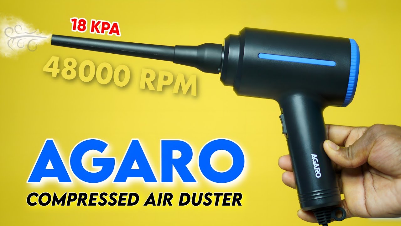 Agaro Compressed Air Duster Review | Compact & Very Powerfull Air ...