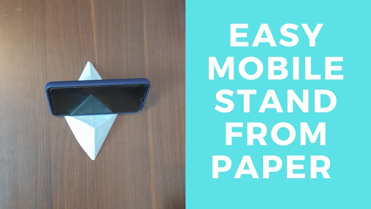 Easy Mobile Stand from paper #papercraft#handmade - YouTube