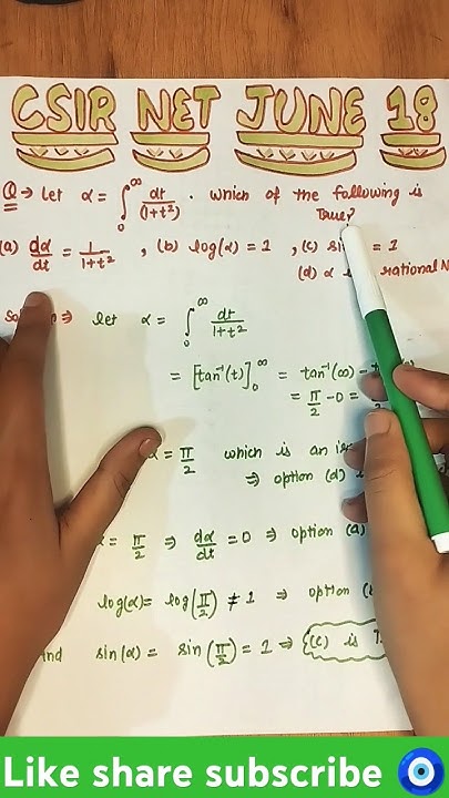 Solve an improper integral | Real Analysis problem of Csir Net exam | #realanalysis #integral ...