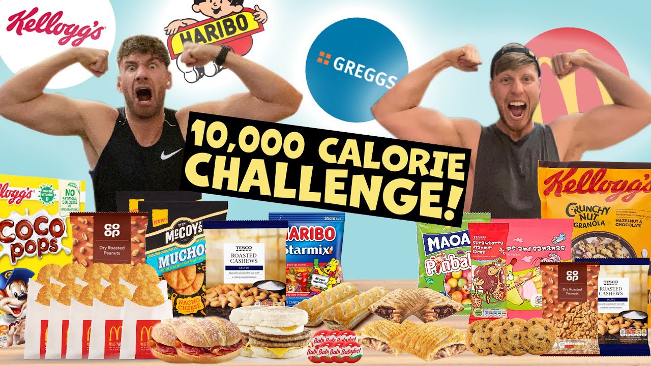 10,000 CALORIE CHALLENGE | Epic Cheat Day | Man vs Food - YouTube