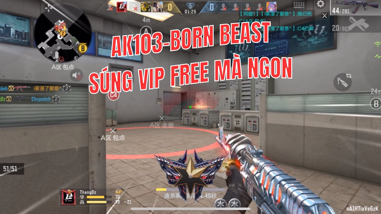 CF Mobile / CF Legends : AK103 BORN BEAST Súng VIP Free Hồi Tâm Nhanh ...