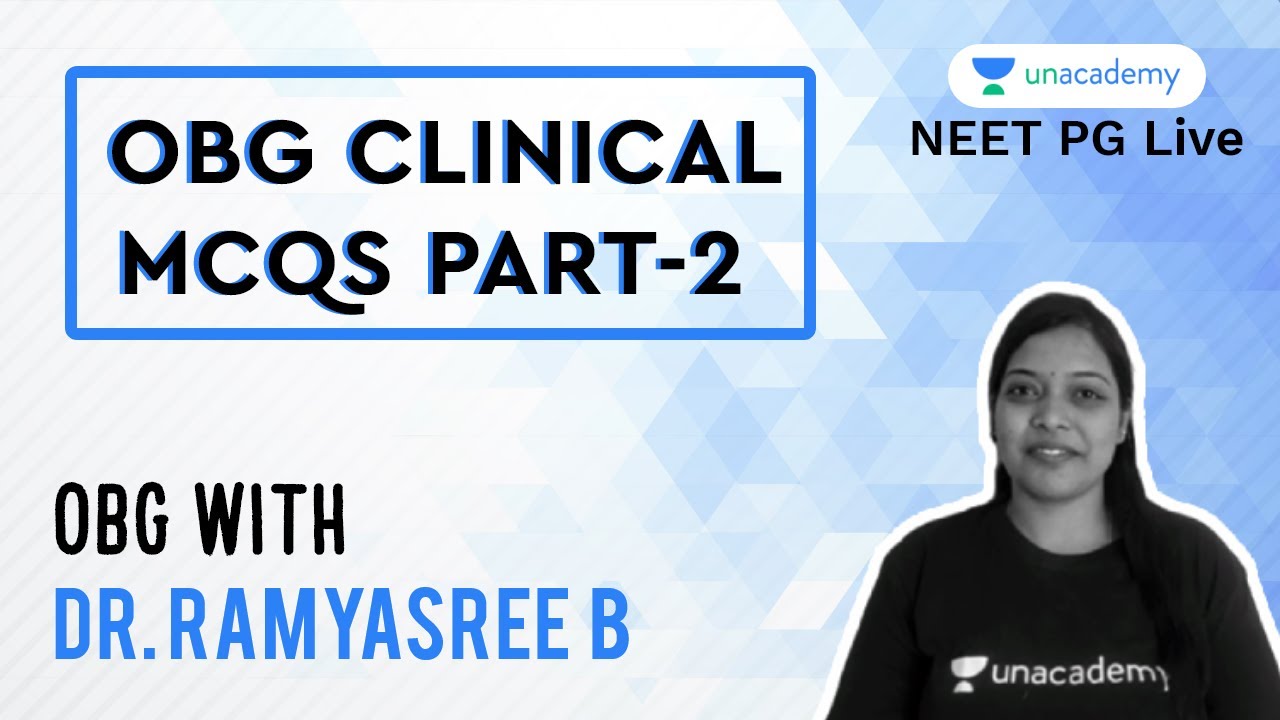 Clinical based MCQs discussion Part 2 - OBG with Dr. Ramyasree - YouTube