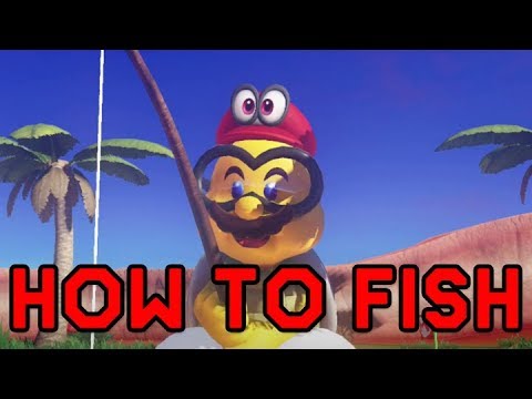 Super Mario Odyssey // How to Fish - YouTube