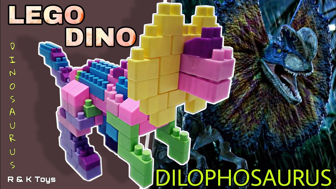 How to make a dilophosaurus from lego || Tutorial cara membuat ...
