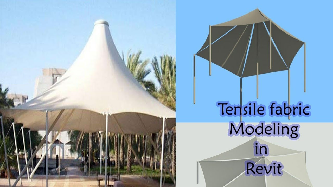How to Create Tensile Fabric in Revit - YouTube