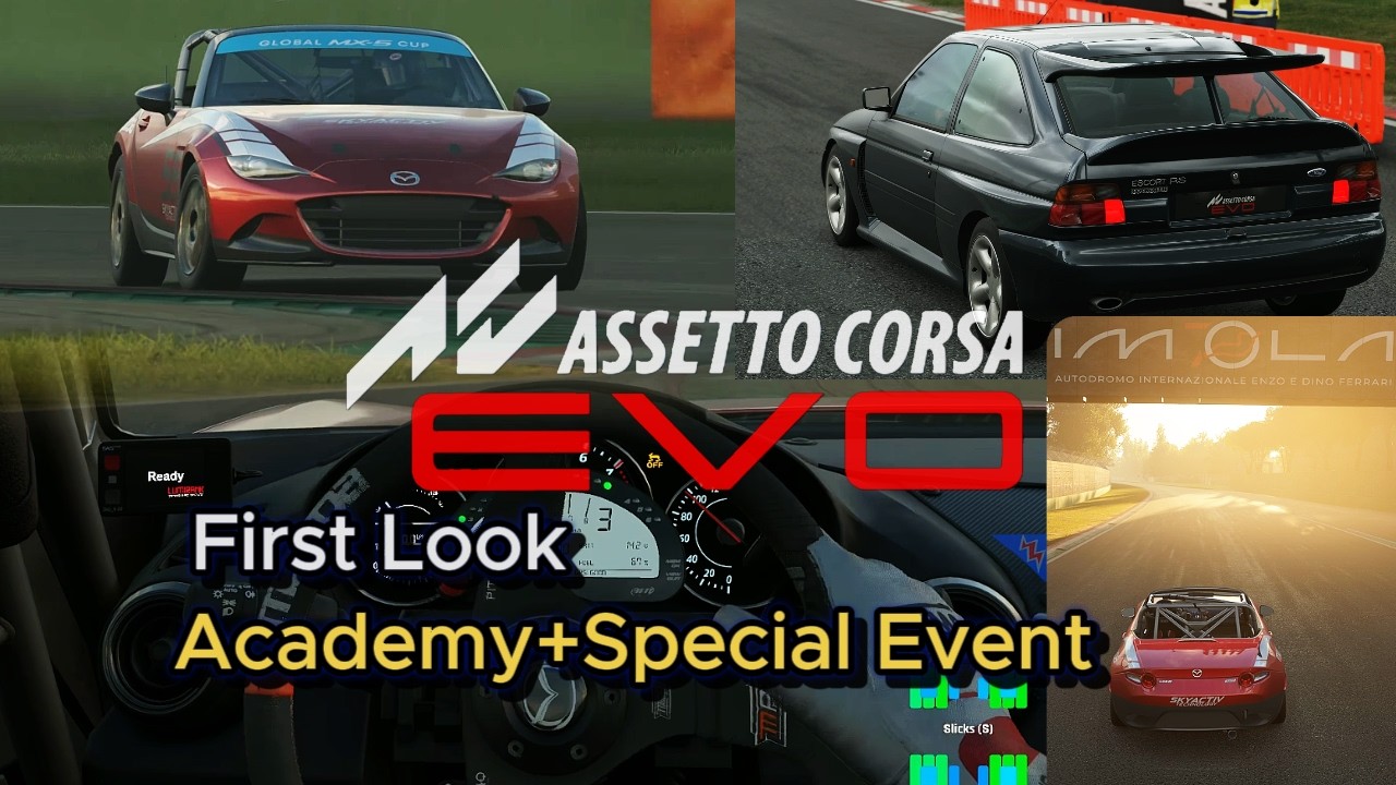 EPIC! AC Evo Test | Driving Academy First look + Special Event at Imola ...