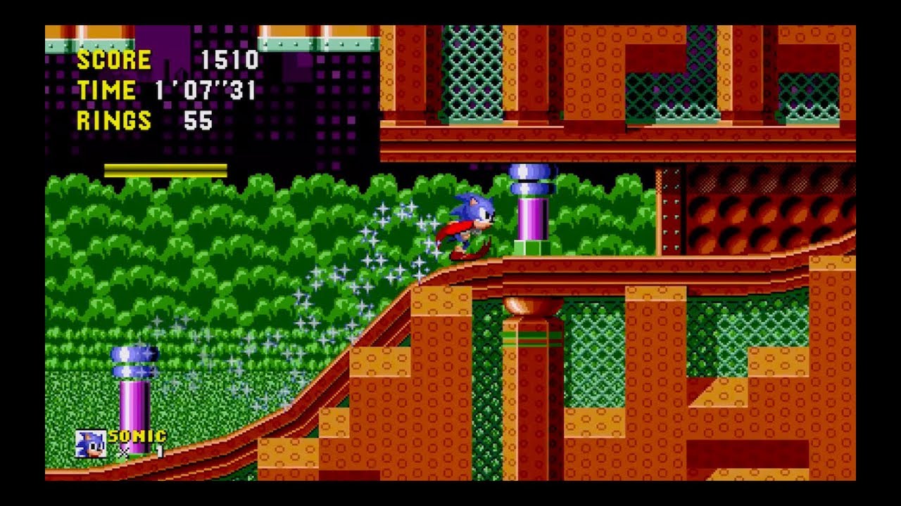Sonic the Hedgehog "Remastered": Spring Yard Zone Act 3 (Sonic) [1080 ...