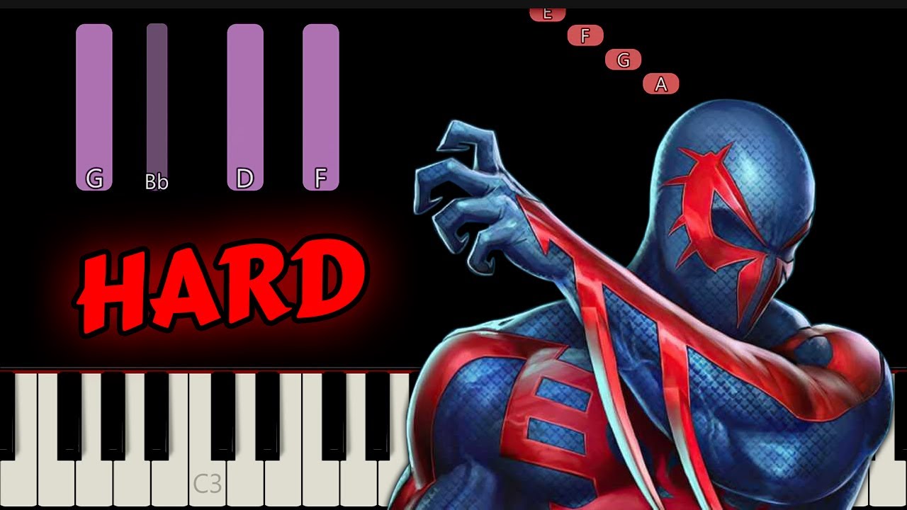 How to Play Spider-Man 2099 Theme on Piano - YouTube