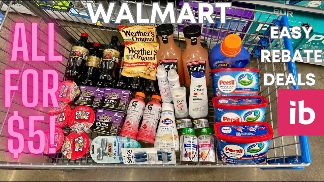 Walmart FREE & CHEAP Deals | Ibotta Couponing Haul | 5 Easy FREEBIES ...