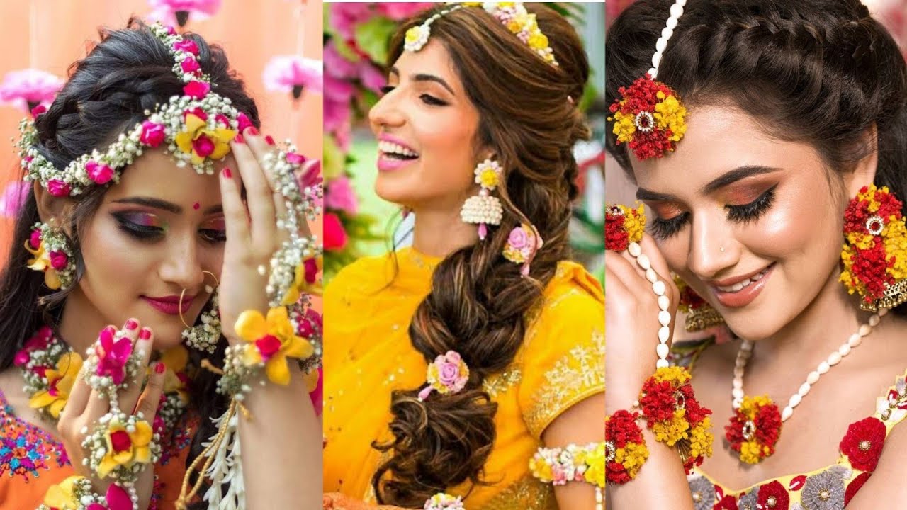 Top 50 hairstyle for haldi function | wedding hairstyles | hair ...
